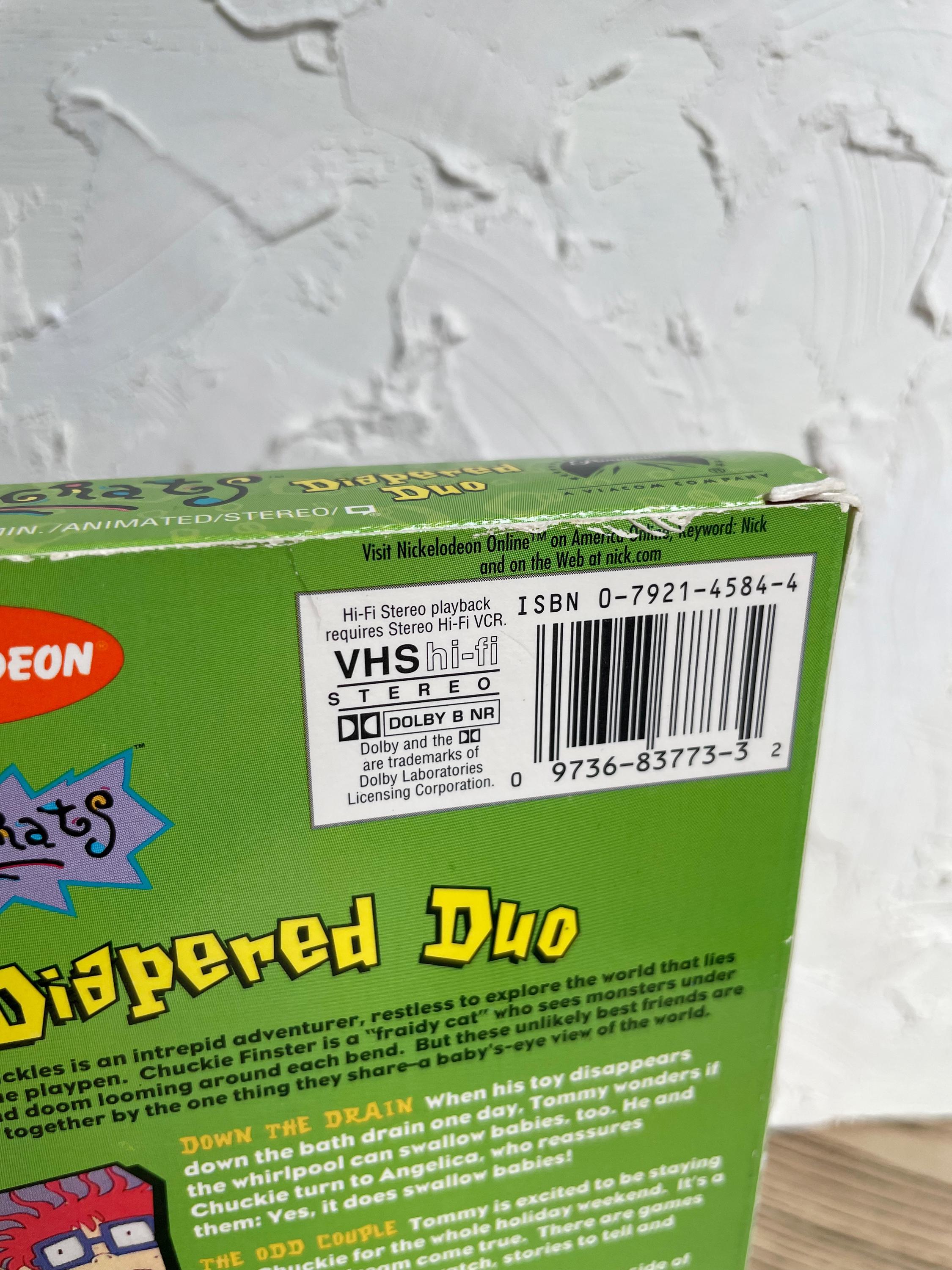 Vintage 1990s Rugrats: Diapered Duo VHS -- 1990s Nickelodeon Nostalgia ...
