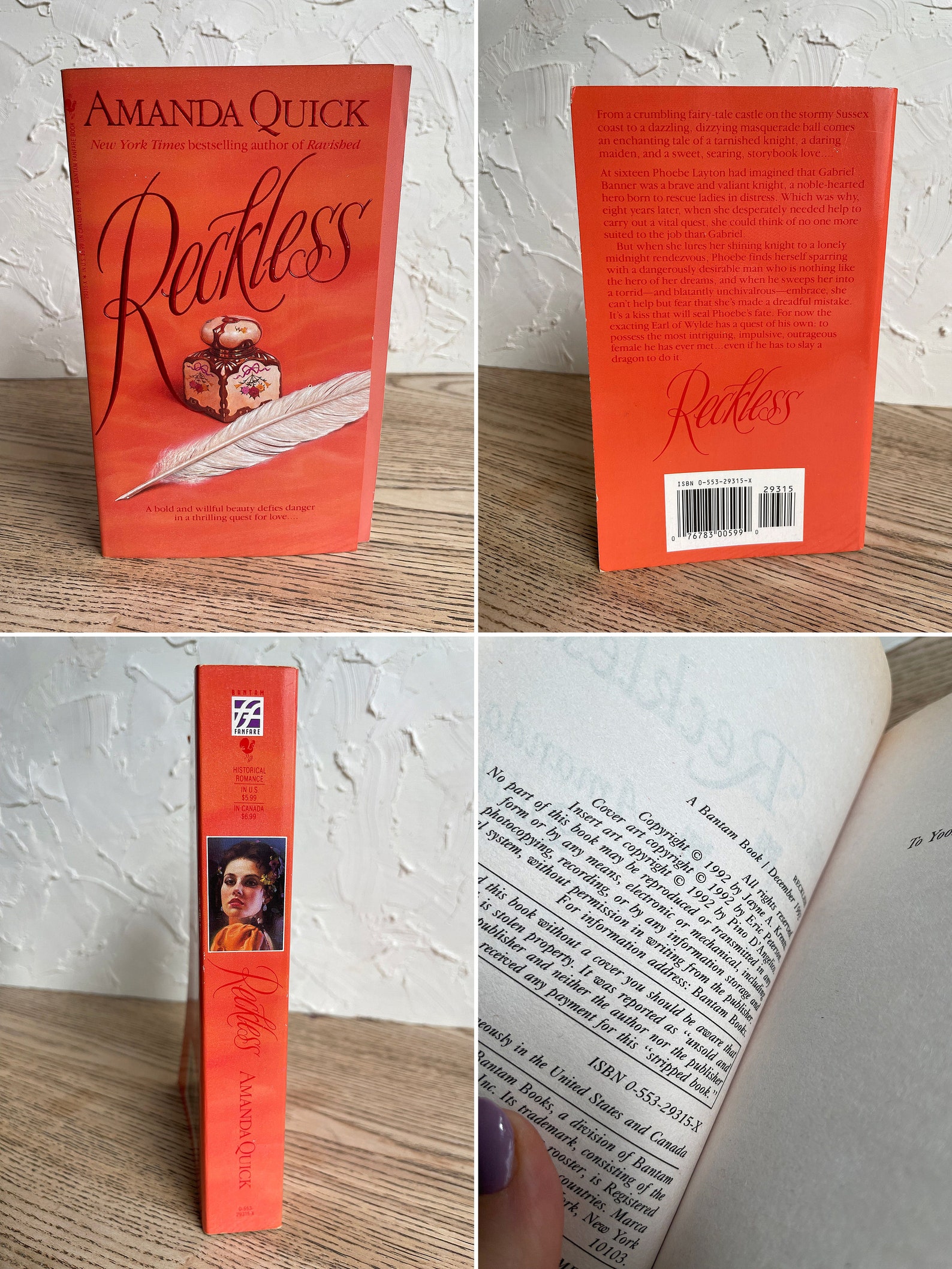 5 Vintage Historical Romance Books by Amanda Quick- Paperback Romance ...