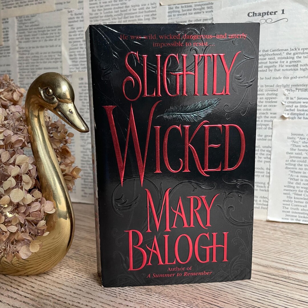 Vintage LIKE NEW-- Slightly Wicked by Mary Balogh --bedwyn Saga Book 3 ...