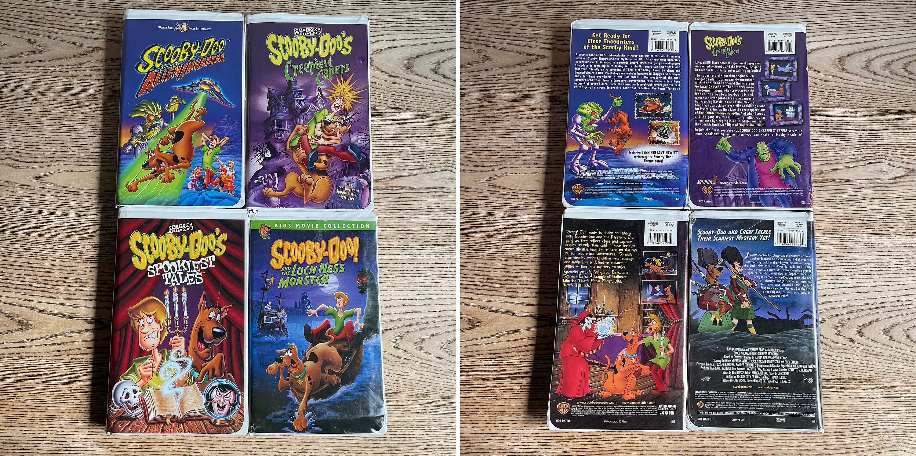 Vintage Scooby-doo VHS Lot of 10 Cartoons Original Mysteries Reluctant ...