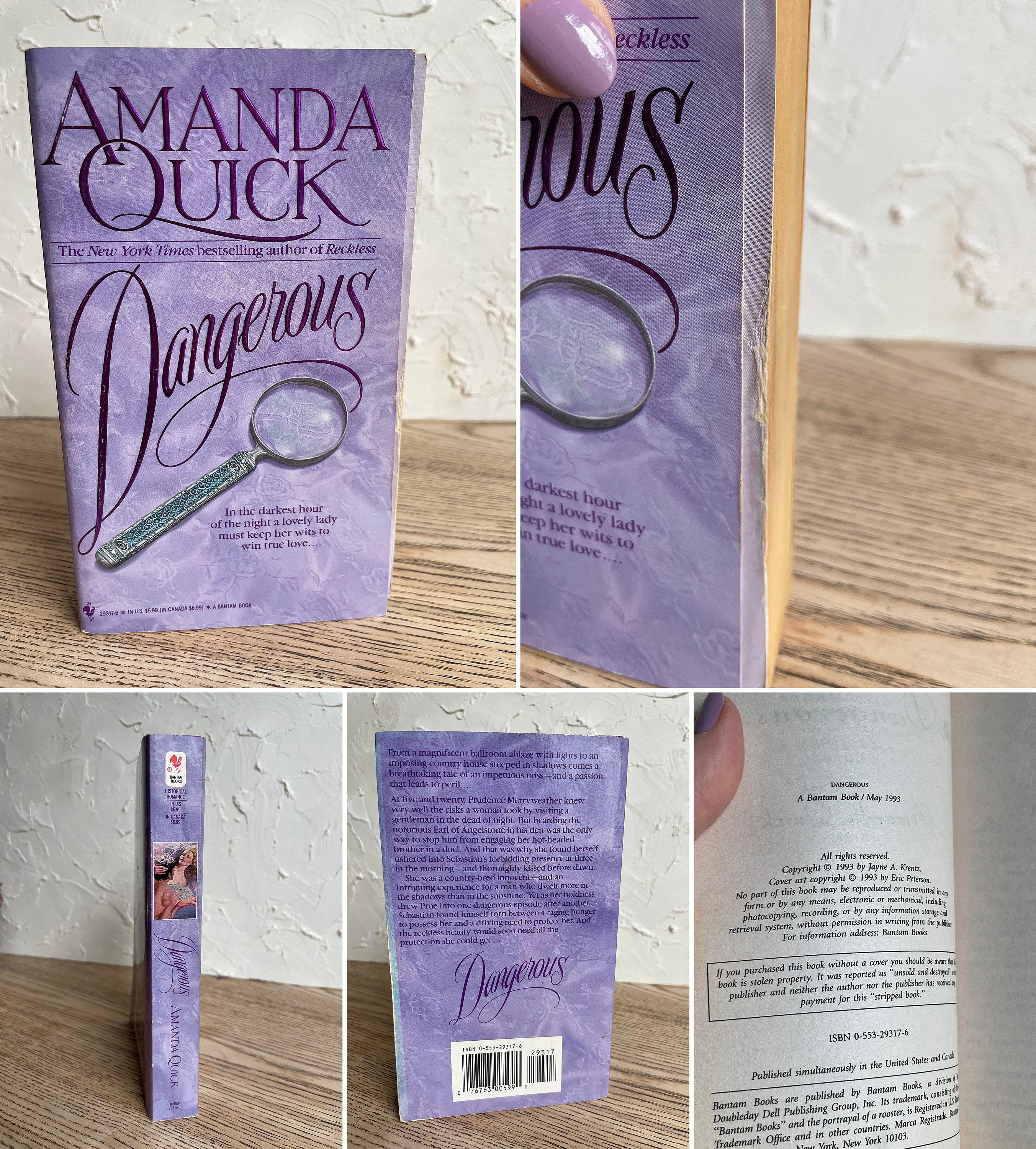 5 Vintage Historical Romance Books by Amanda Quick- Paperback Romance ...