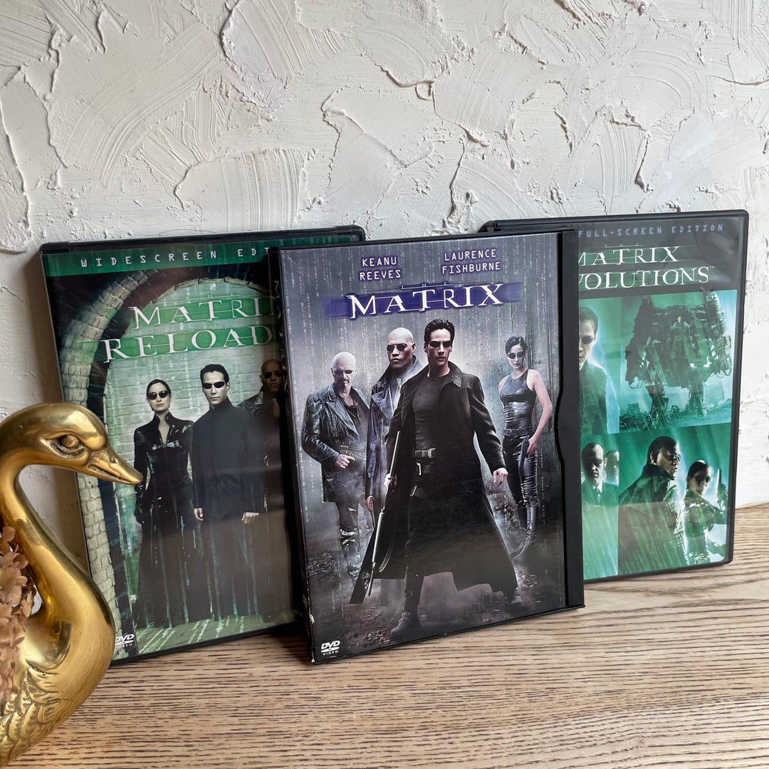 Vintage the Matrix DVD Trilogy keanu Reeves - Etsy
