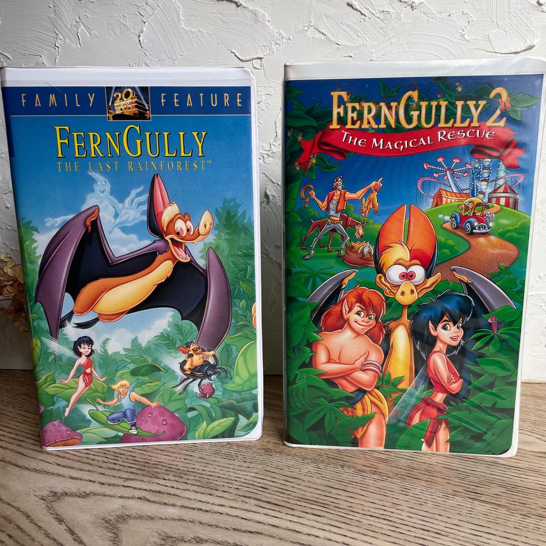 1990s Fern Gully & Fern Gully 2 VHS Clamshells - Magical Family Movies ...