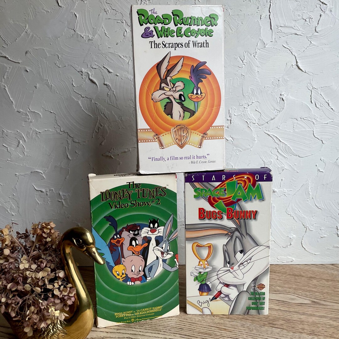 1990s Bugs Bunny, Road Runner & Looney Tones VHS Bundle -- Vintage ...