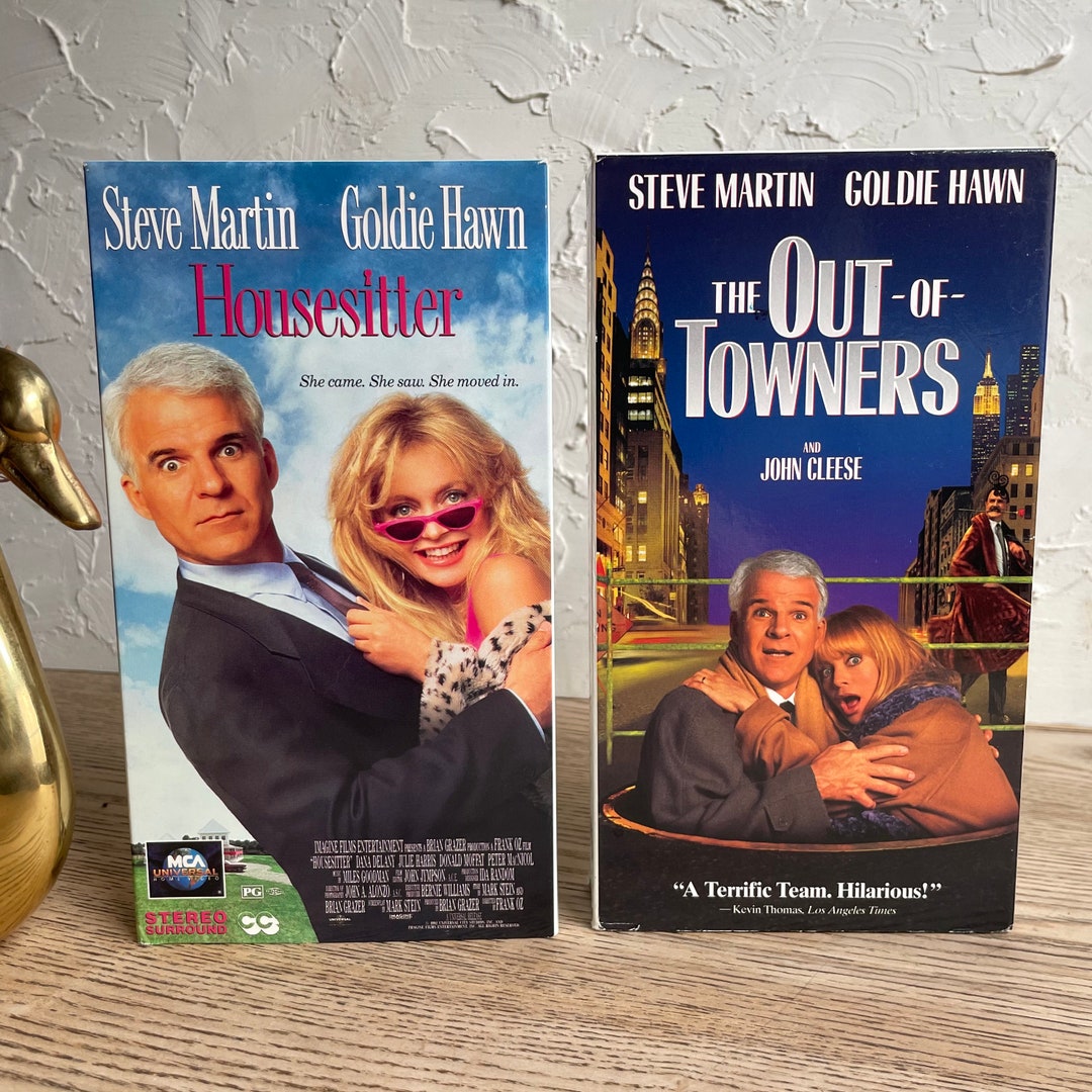 Vintage 1990s Steve Martin & Goldie Hawn VHS Movies - Comedy Vhs Tapes - House Sitter- the Out ...