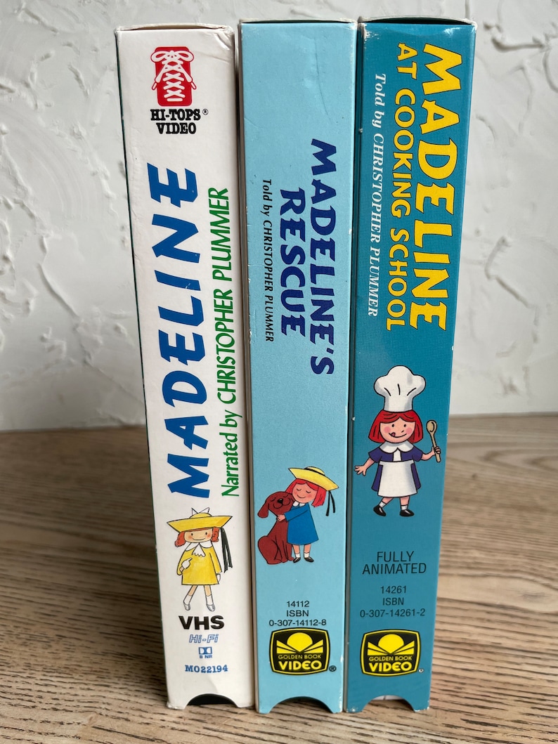 Vintage 1999 Madeline Animation VHS Collection 3 VHS Madeline Madeline ...