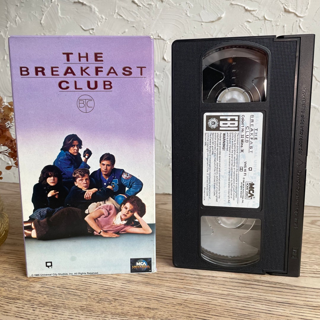 Vintage 1985 the Breakfast Club VHS -1980s Teen Movie - Etsy