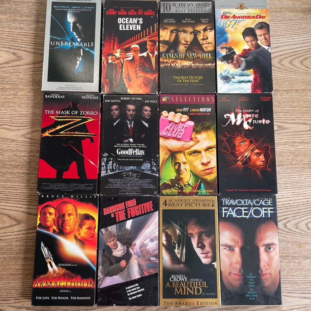 Vintage VHS Lot of 12 Cult Classic Action Movies good Fellas - Etsy