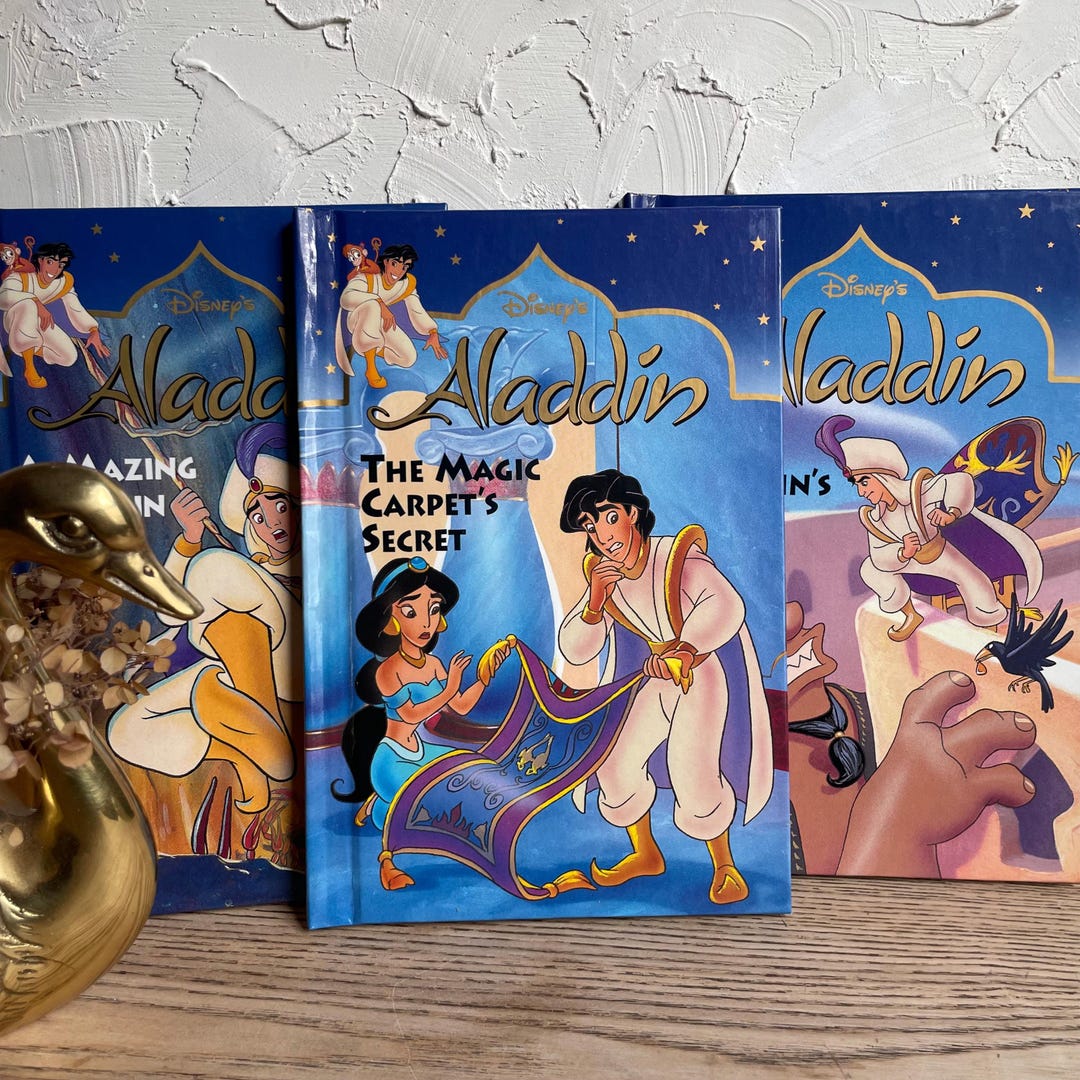 1990s Aladdin Children's Chapter Book With Illustrations - Disney Kids ...