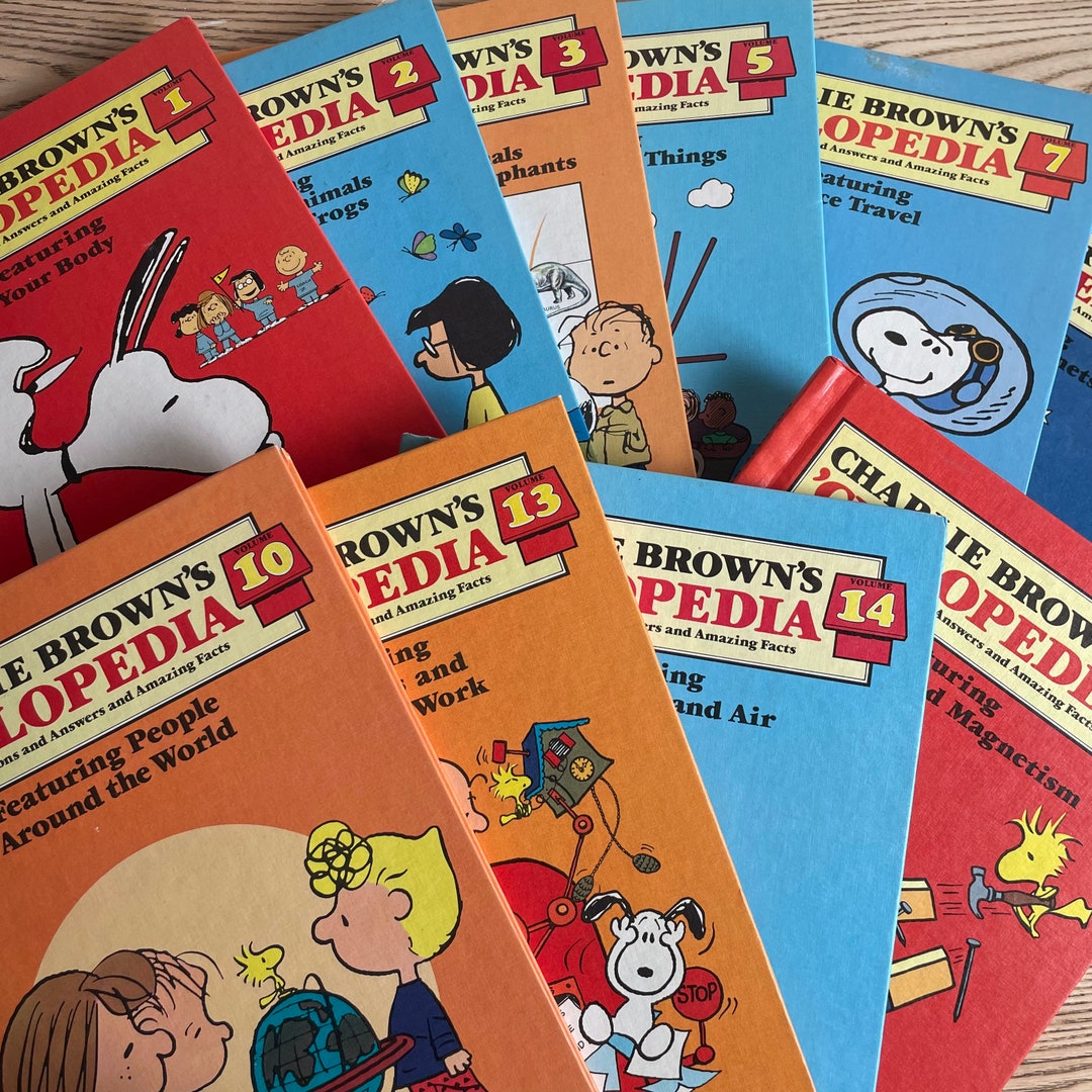 Vintage 1980s Charlie Brown's 'cyclopedia Book Lot Filled With Super ...
