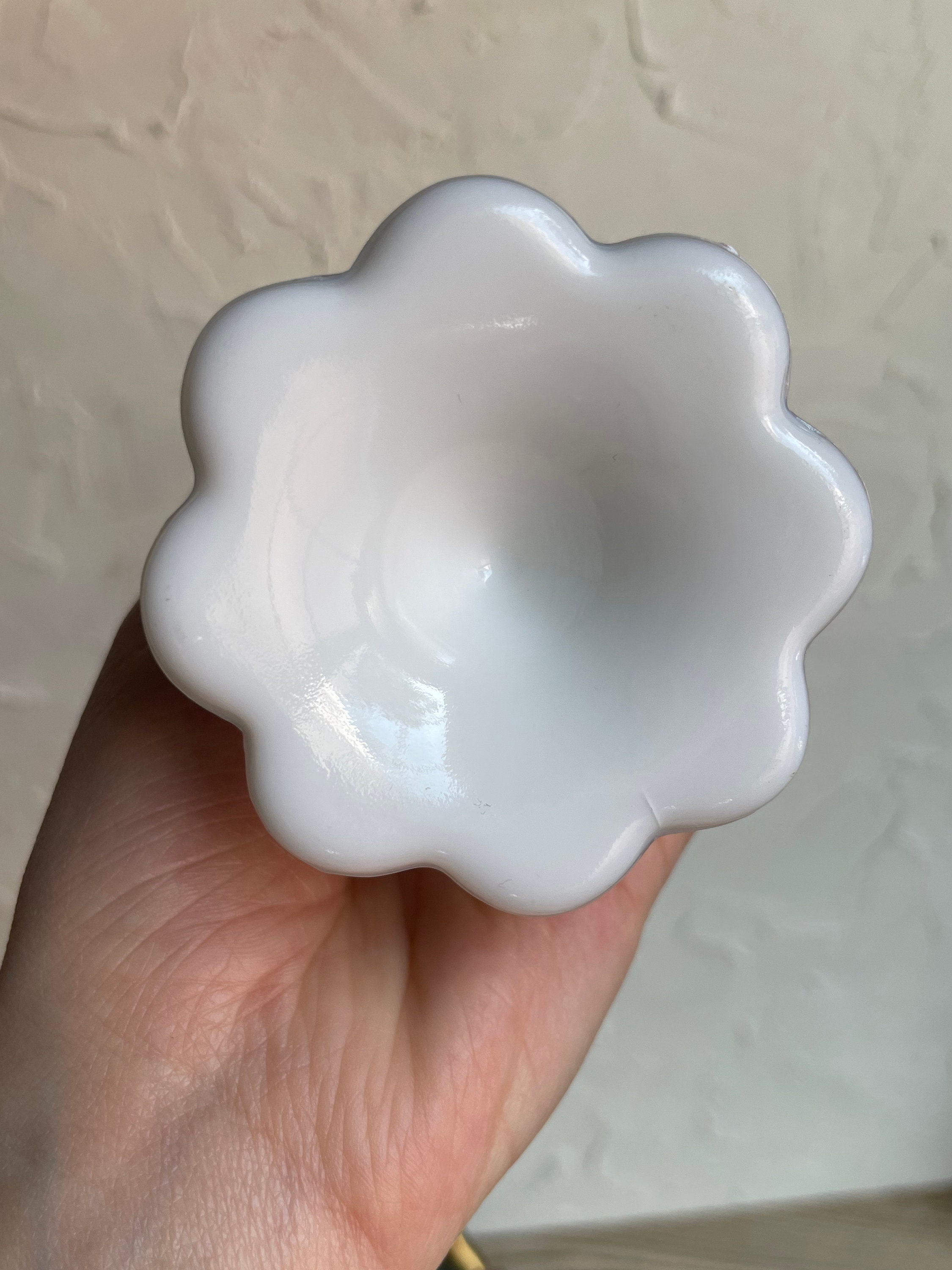 Vintage Milk Glass Cabbage Rose Pattern Swung Bud Vase - Etsy