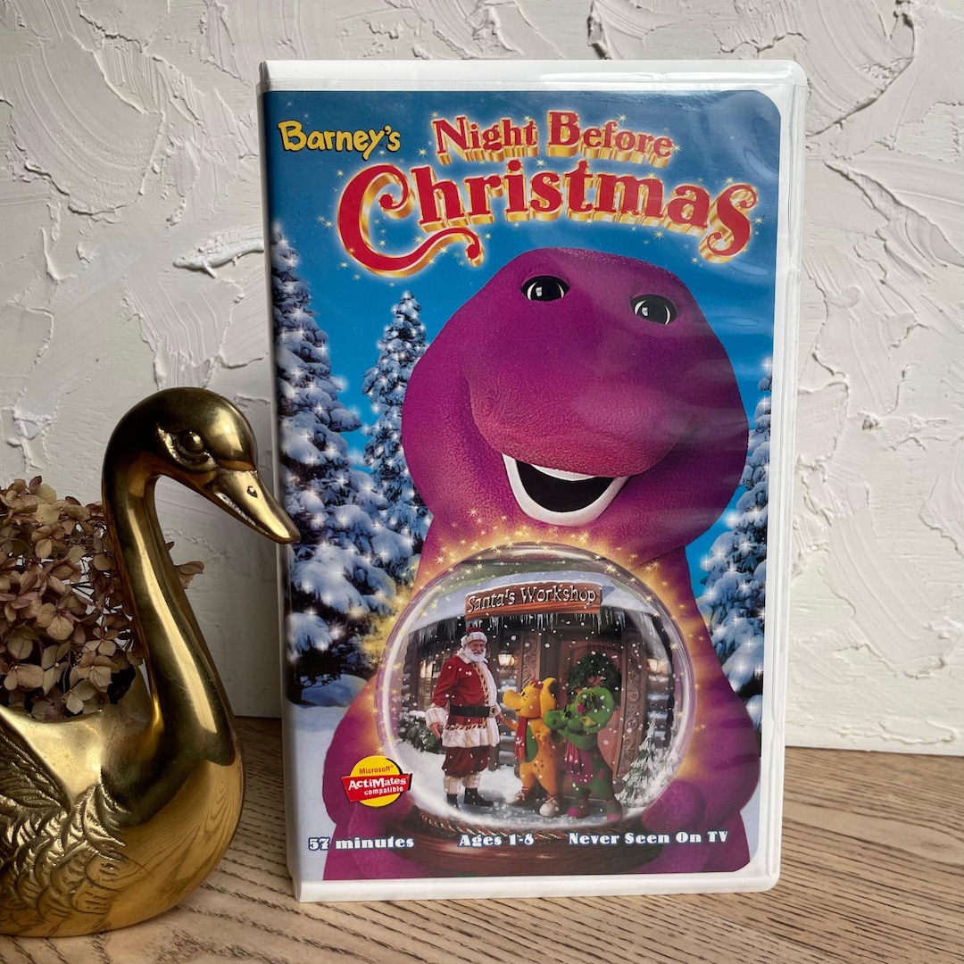 Barney's Night Before Christmas VHS Clam Shell 1990s Barney Movie ...