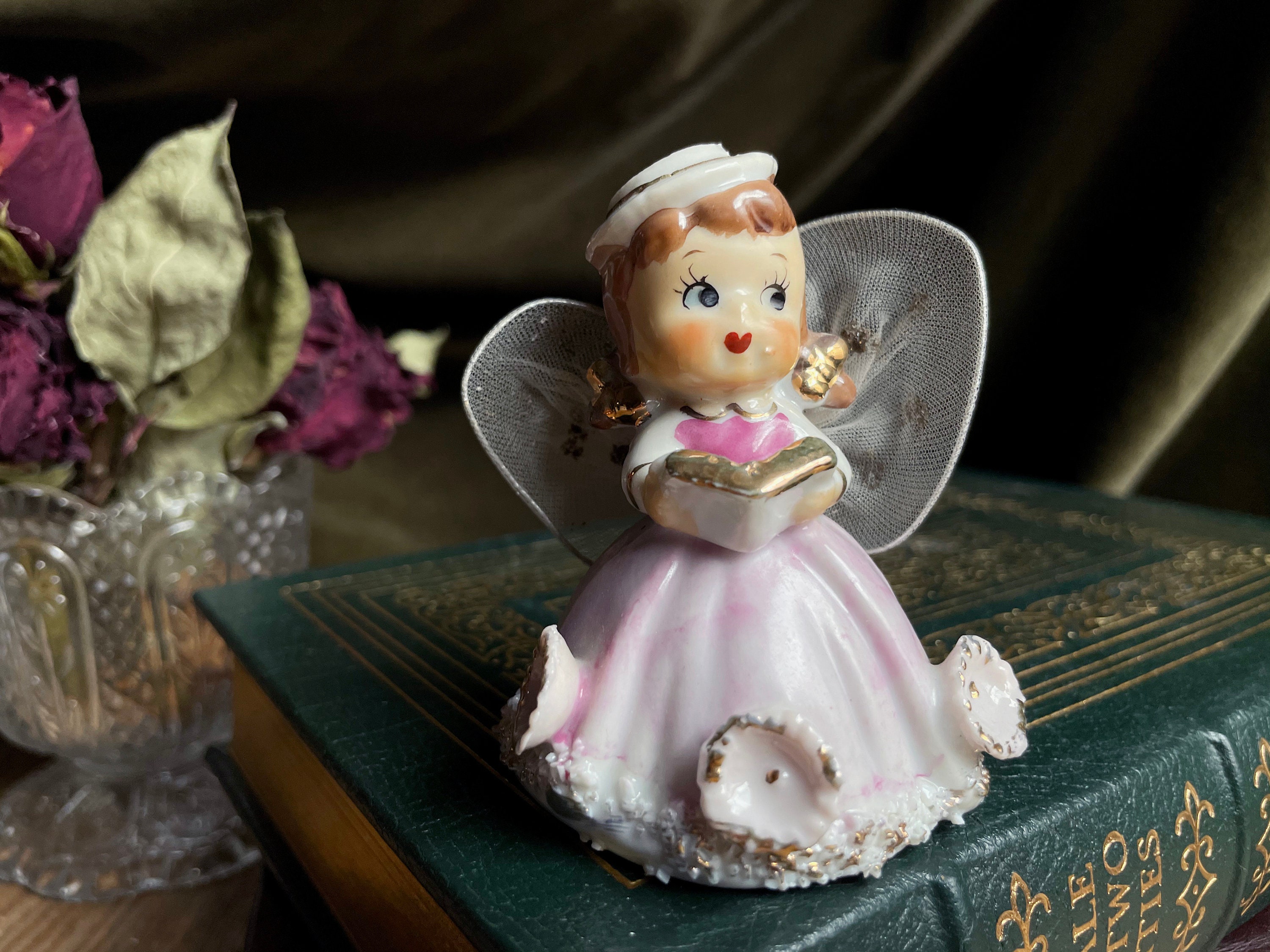 1950's Wales Fairy Pixie Angel Adorable Midcentury Pink Pixie Angel ...