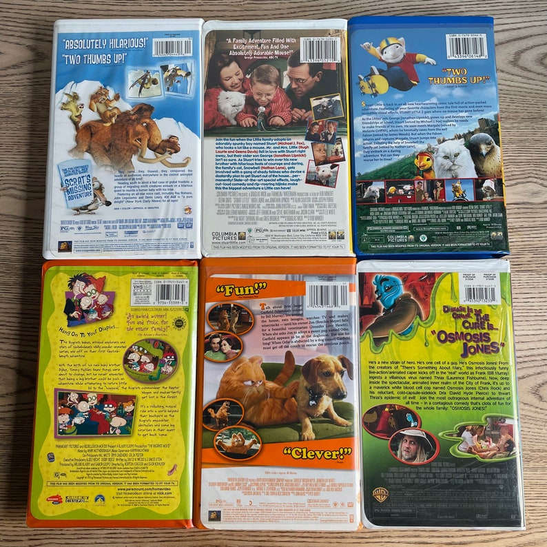 Vintage VHS Bundle of 90s & Early 2000s Boy/teen Movies-ice Age Vhs ...