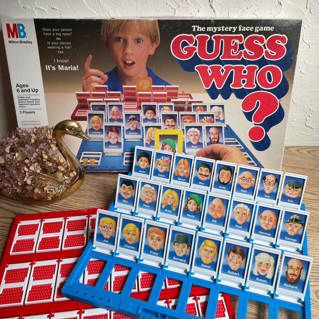 Vintage 1987 Guess Who? by Milton Bradley - Mystery Face Game for Kids ...