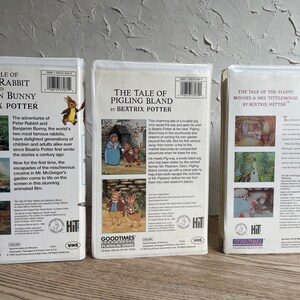Vintage Set of 3 Peter Rabbit VHS Tapes -tale of Peter Rabbit ...