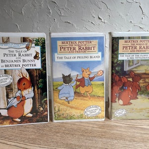 Vintage Set of 3 Peter Rabbit VHS Tapes -tale of Peter Rabbit ...
