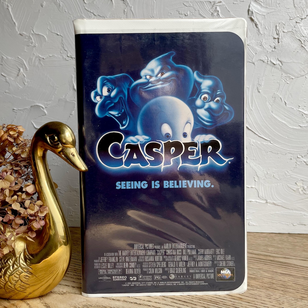 1995 Casper VHS Clamshell -- Nostalgic 90s Halloween Movie --starring ...
