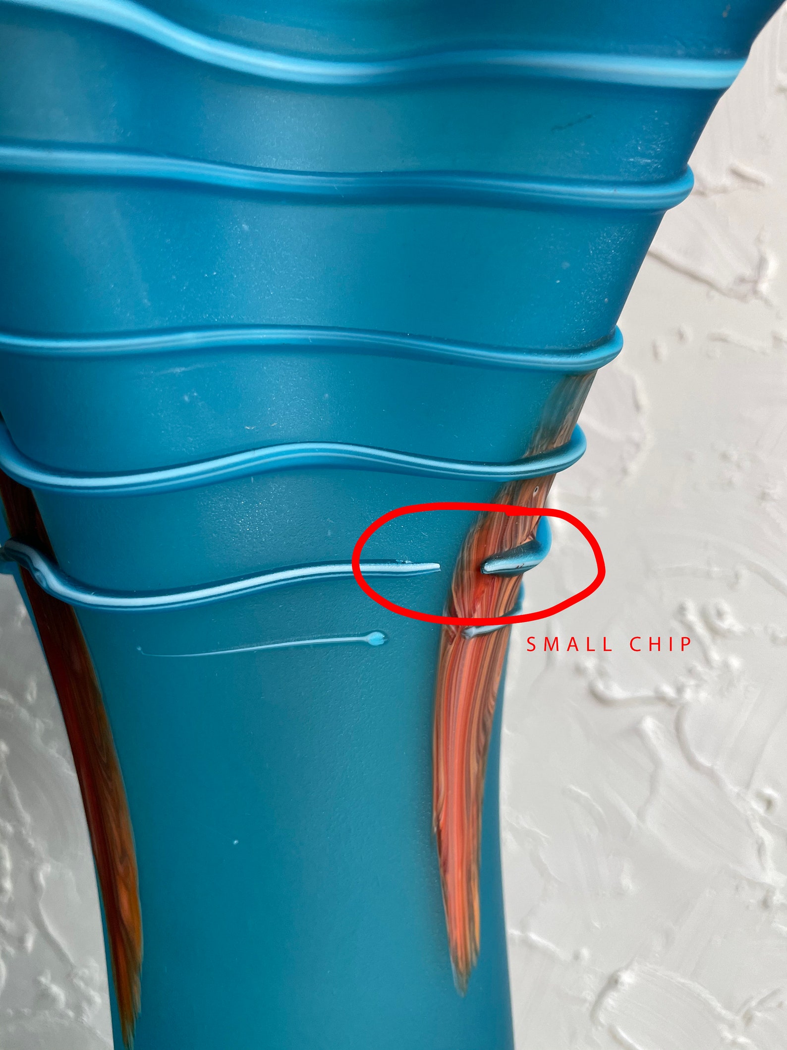 Stunning Vtg Azerbaijan Russian Baijan Glass Vase SIGNED E. ZAREH ...