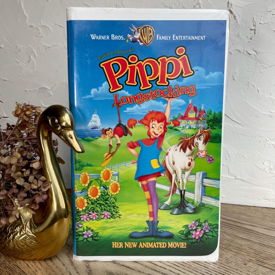 1990s Pippi Longstocking Movie Vhs Clamshell -- Astride Lindgren - Etsy