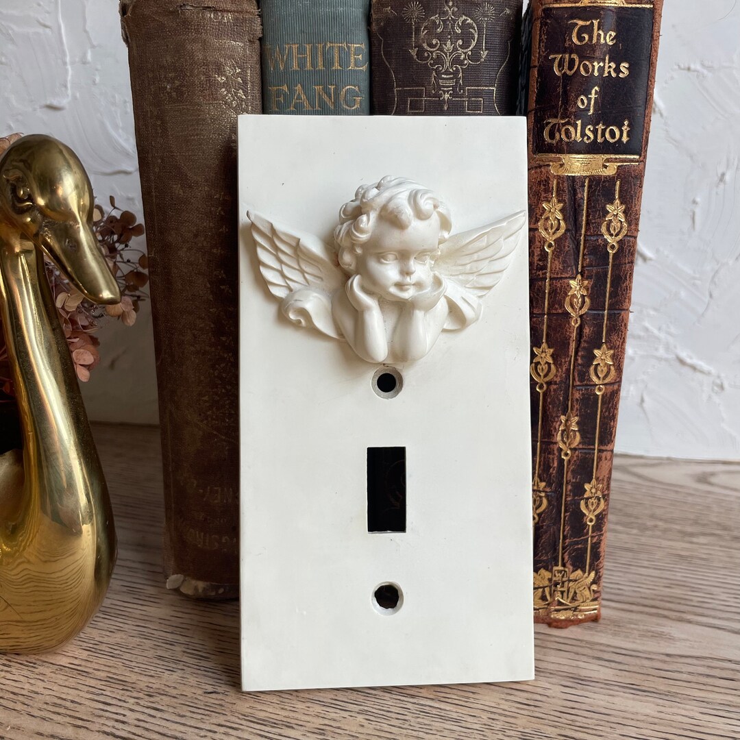Vintage 3D Cherub Single Toggle Light Switch Plate Cover - 1990s ...