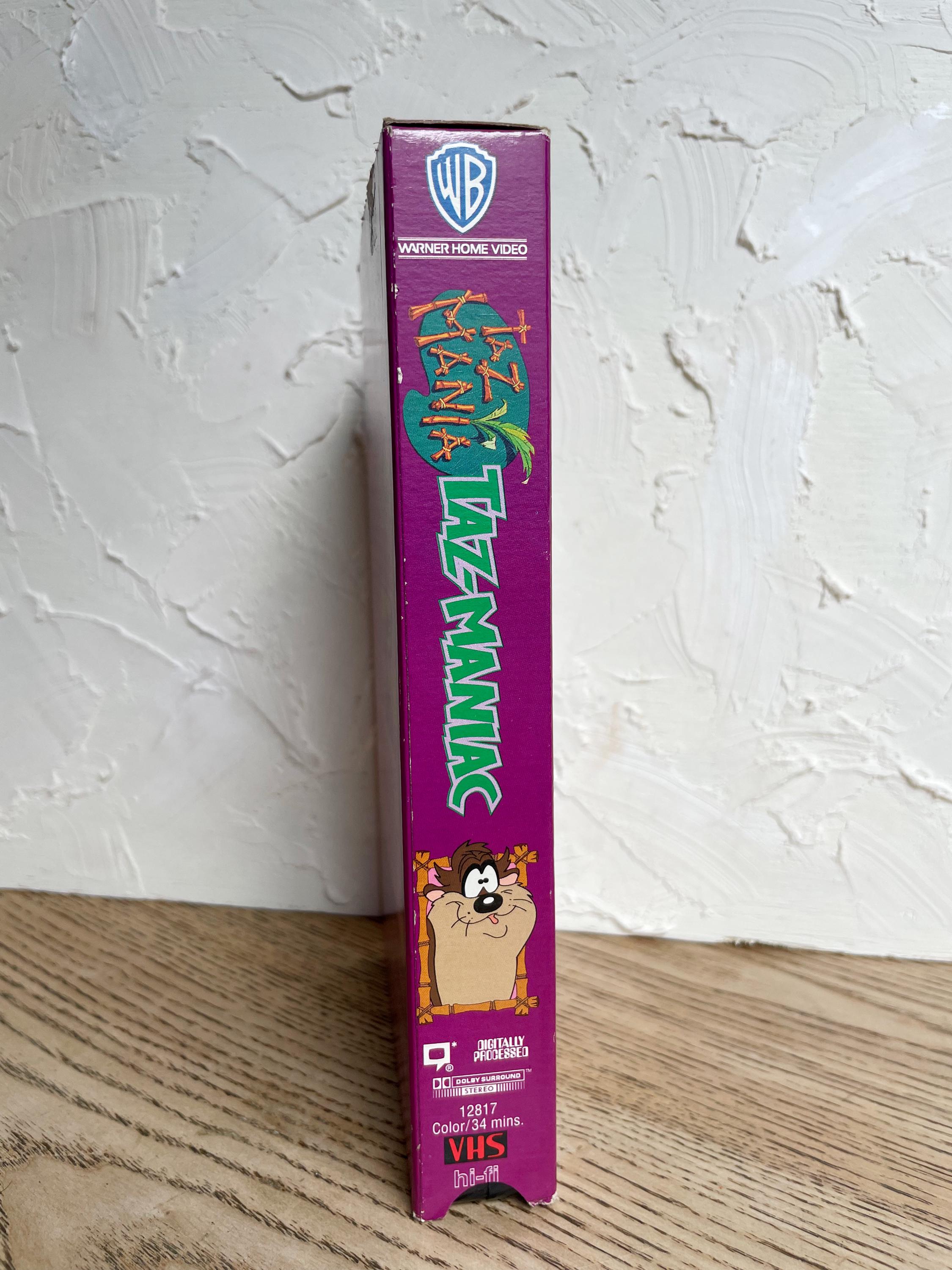 1990s Taz Mania: Taz Maniac VHS Cartoon --tasmanian Devil Warner Home ...
