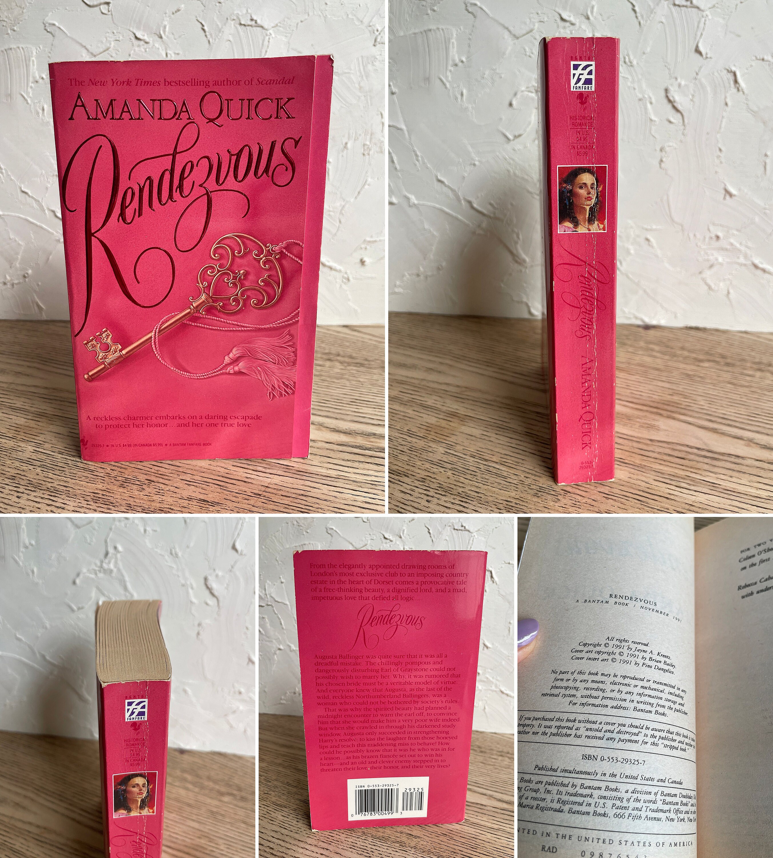 5 Vintage Historical Romance Books by Amanda Quick- Paperback Romance ...