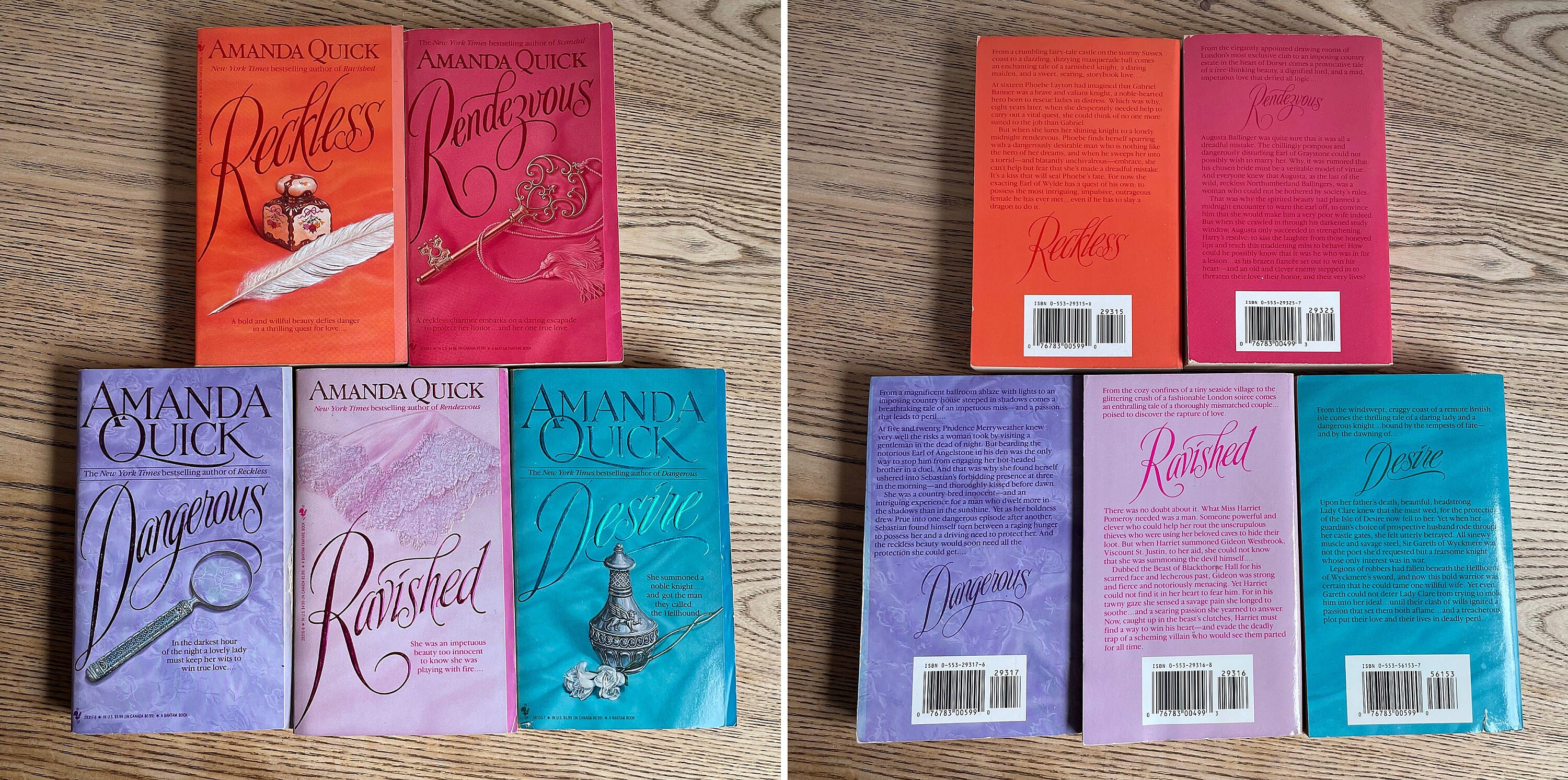 5 Vintage Historical Romance Books by Amanda Quick- Paperback Romance ...