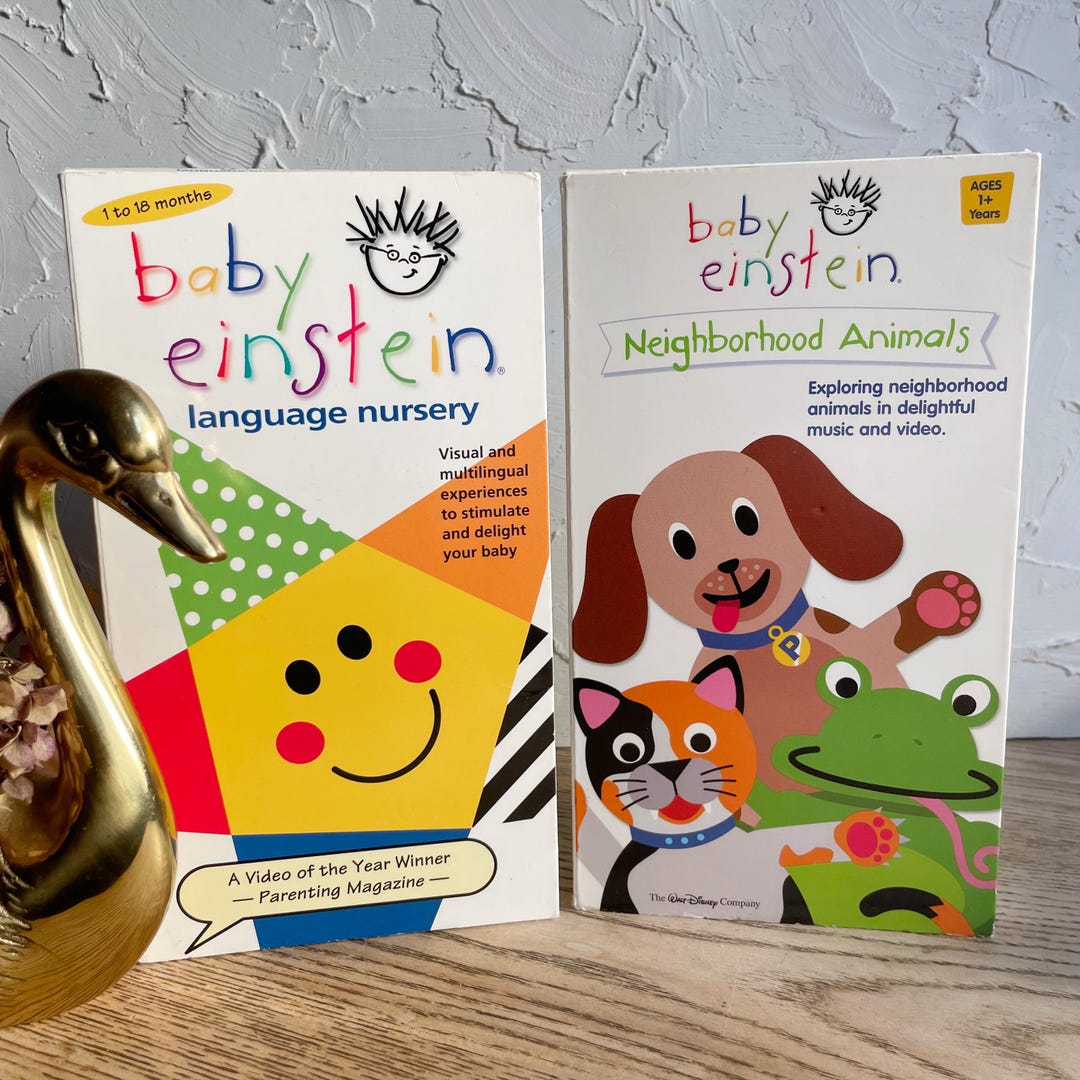 Vintage Baby Einstein VHS Lot of 2- Neighborhood Animals & Language ...