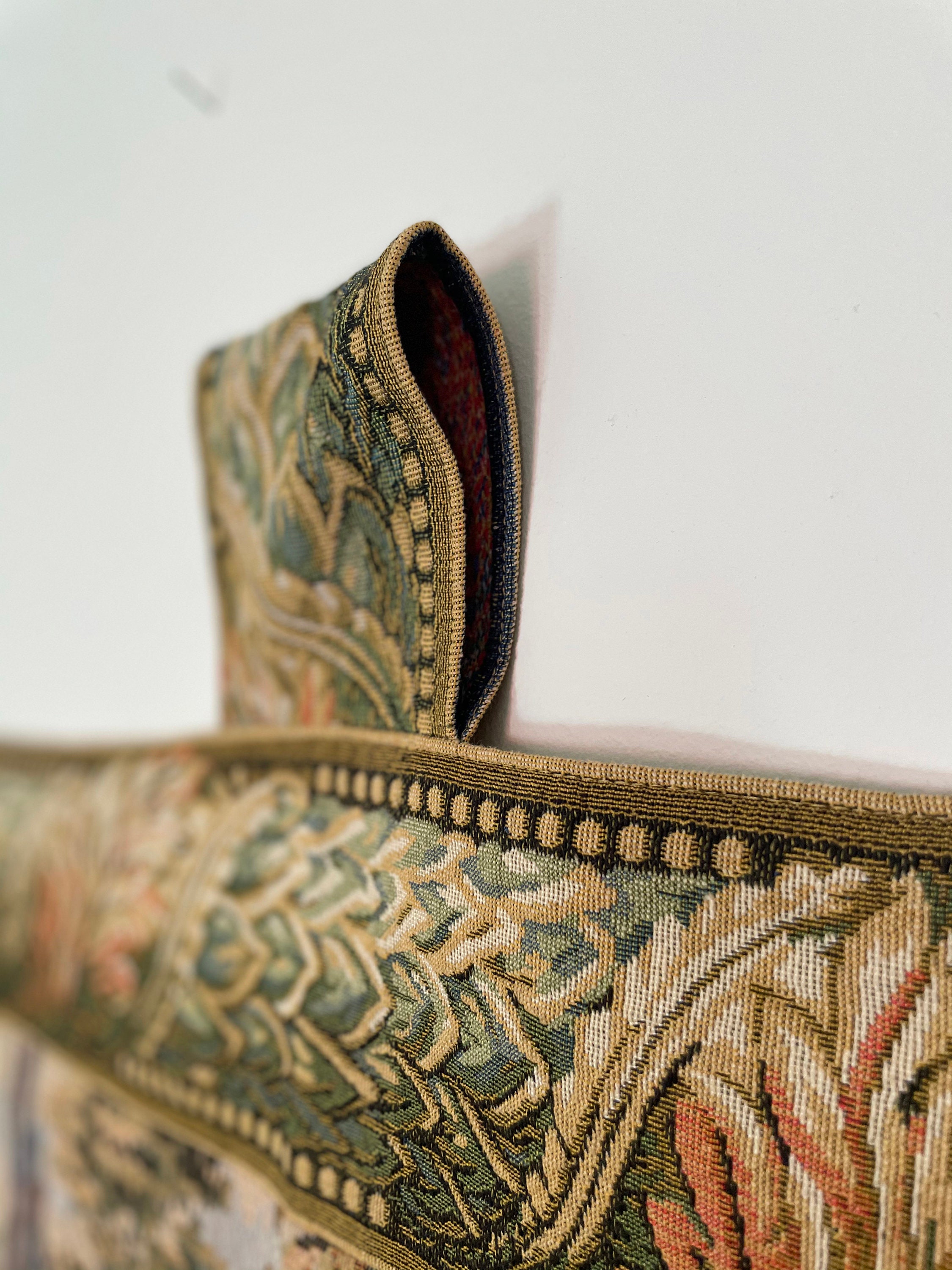 HUGE Vintage French Reproduction Wall Tapestry 56 X - Etsy