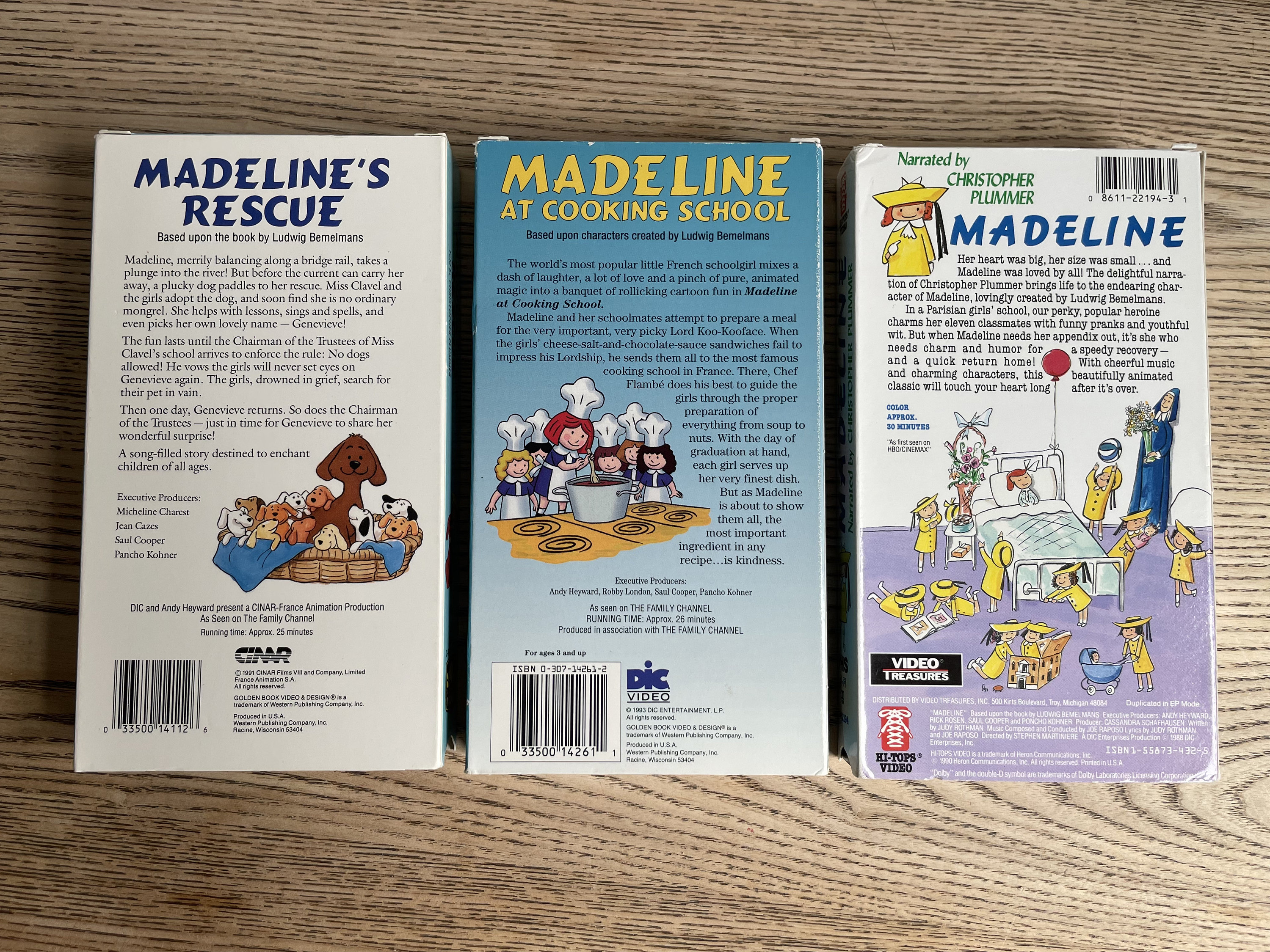 Vintage 1999 Madeline Animation VHS Collection 3 VHS Madeline Madeline ...