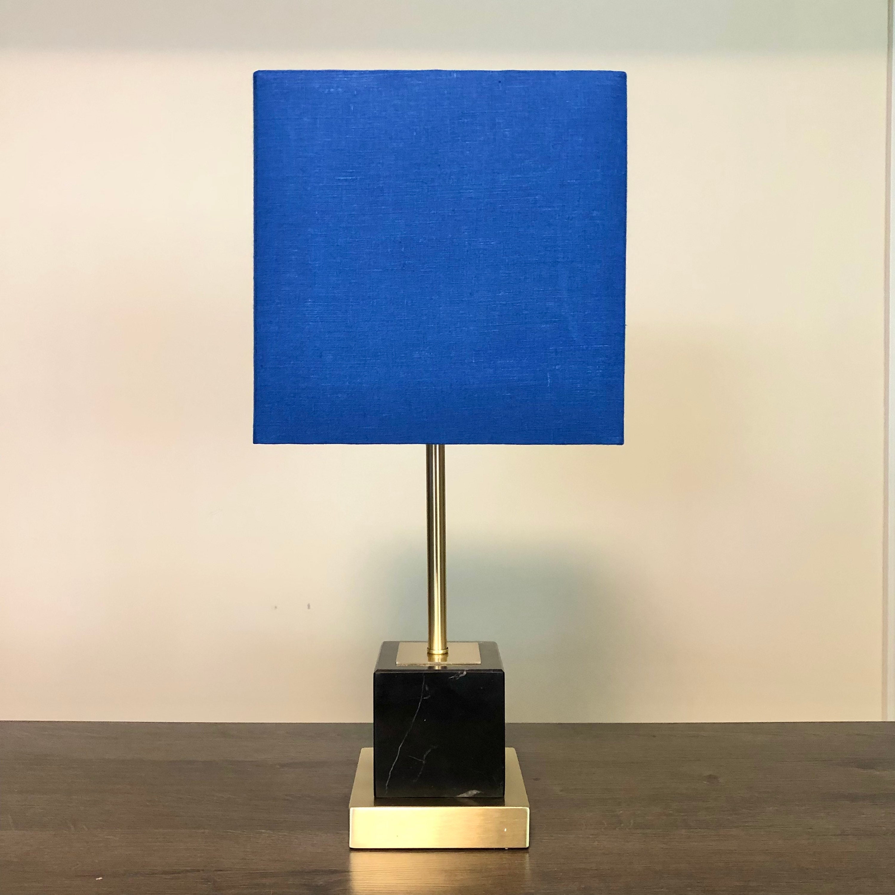 LAMPSHADE ONLY, Square Cube Box Lampshade, Linen Lampshade, Handmade ...