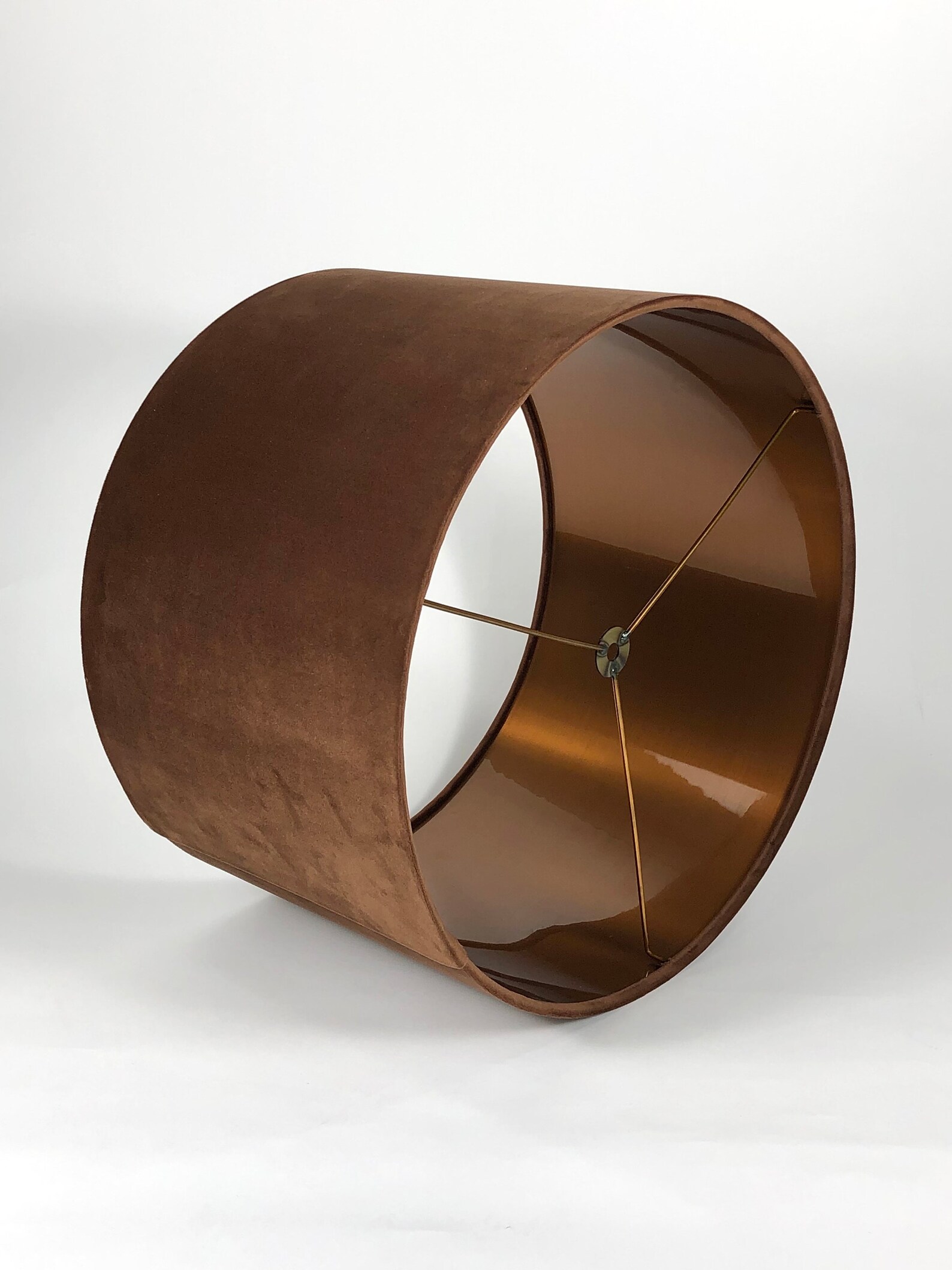 LAMPSHADE ONLY, Velvet Lampshade, Brown Color Lampshade, Handmade ...