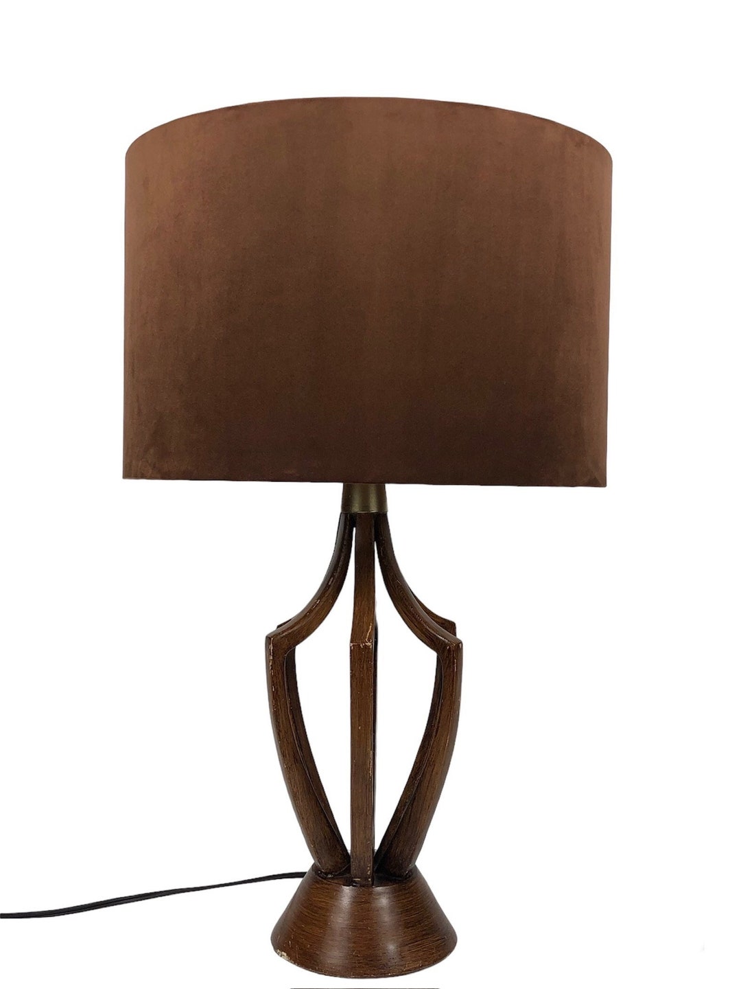 LAMPSHADE ONLY, Velvet Lampshade, Brown Color Lampshade, Handmade ...