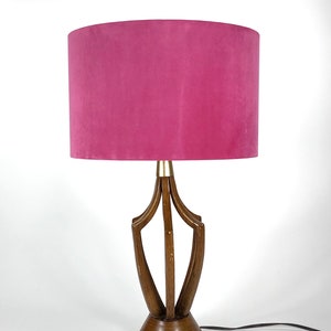 LAMPSHADE ONLY, Velvet Lampshade, Hot Pink Color Lampshade, Handmade ...