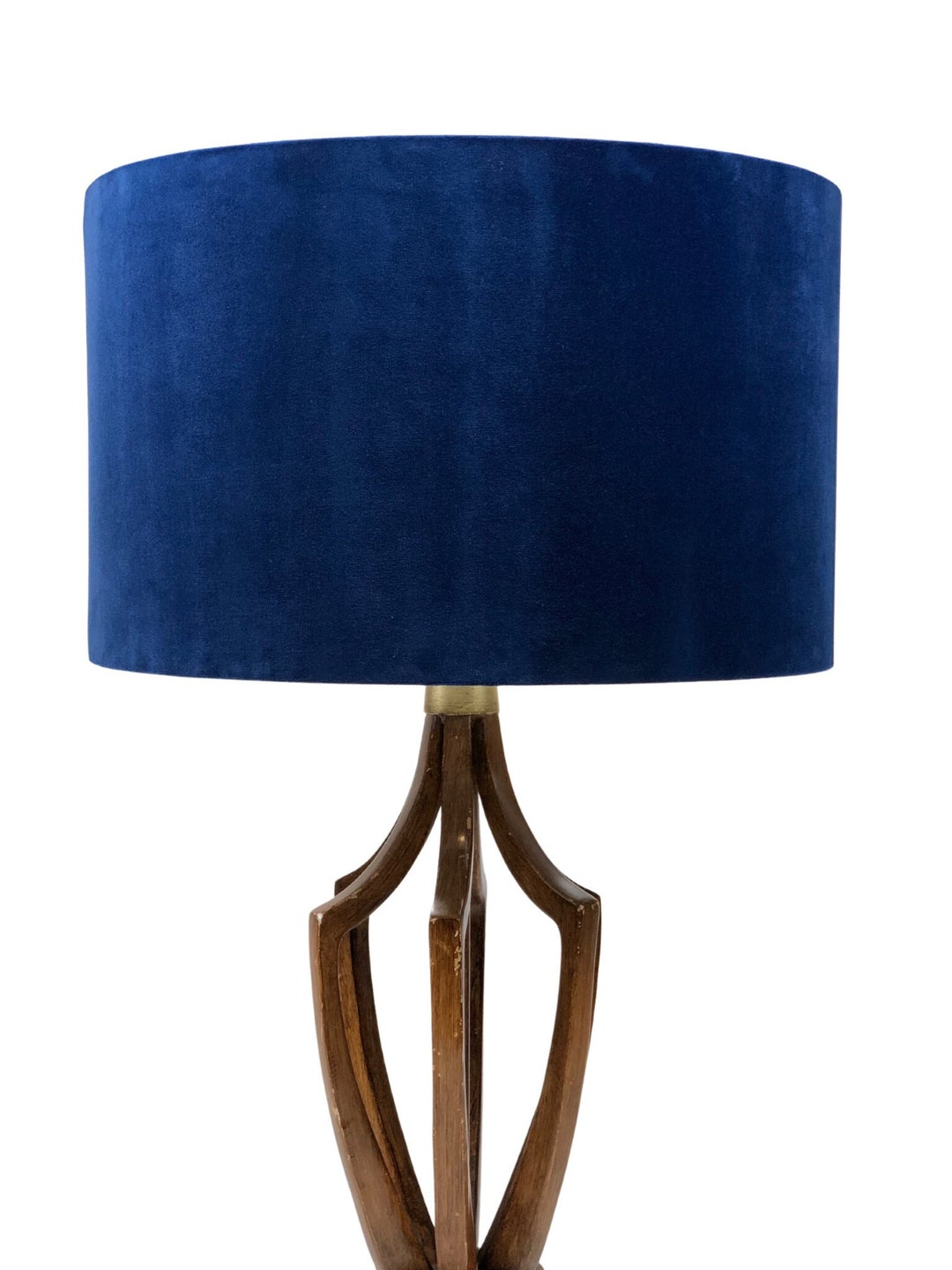 LAMPSHADE ONLY, Velvet Lampshade, Navy Blue Color Lampshade, Handmade ...