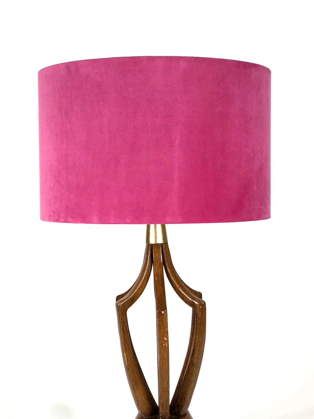LAMPSHADE ONLY, Velvet Lampshade, Hot Pink Color Lampshade, Handmade ...