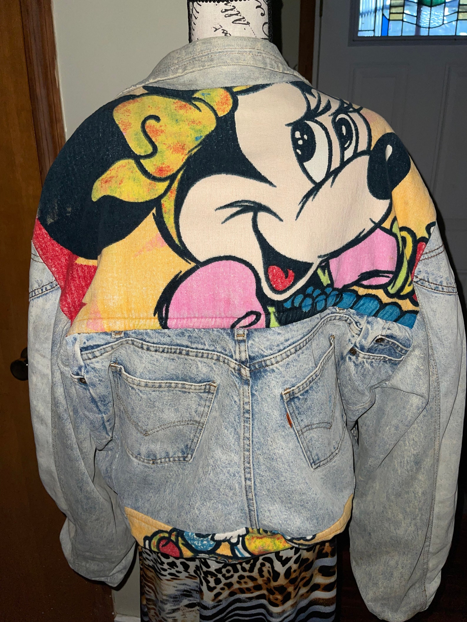 Vintage Minnie Mouse Terry Cloth and Denim Jacket - Etsy