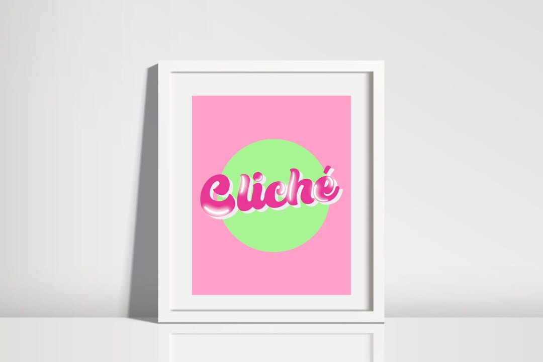 Cliche Digital Print - Etsy