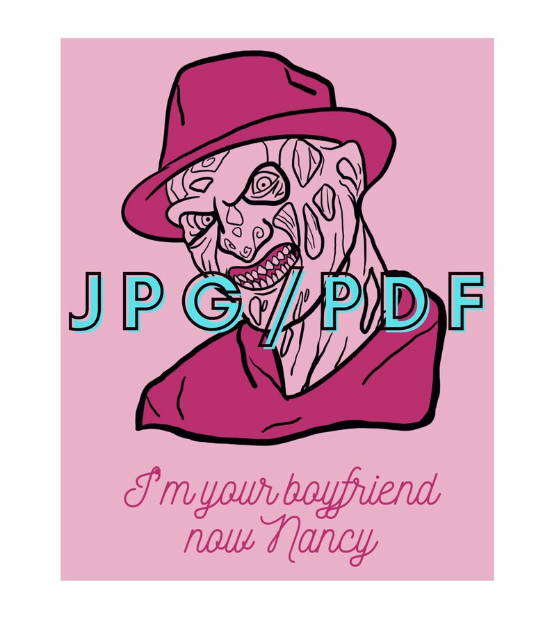 Pink Freddy Digital Print - Etsy