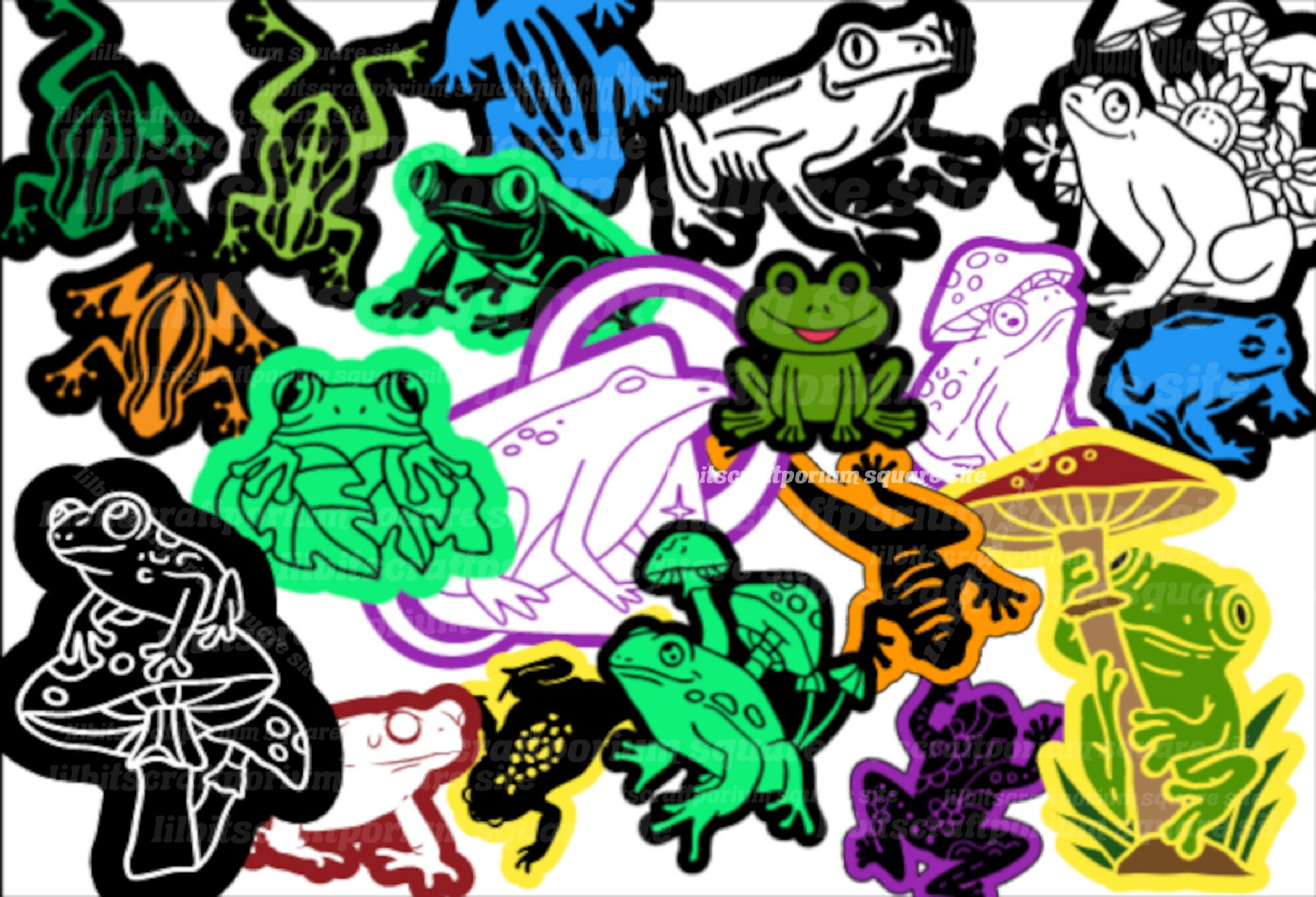 Frog Burst Tumbler Template Frog SVG Tumbler Burst Template Frog PNG ...