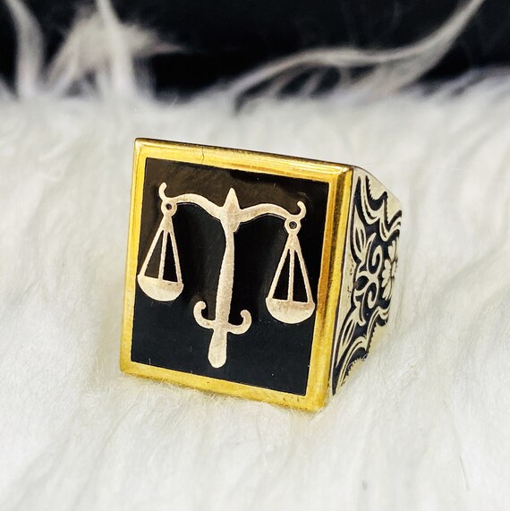 Seal Ring of Justice Symbol of Law Justice Scales of Justice - Etsy