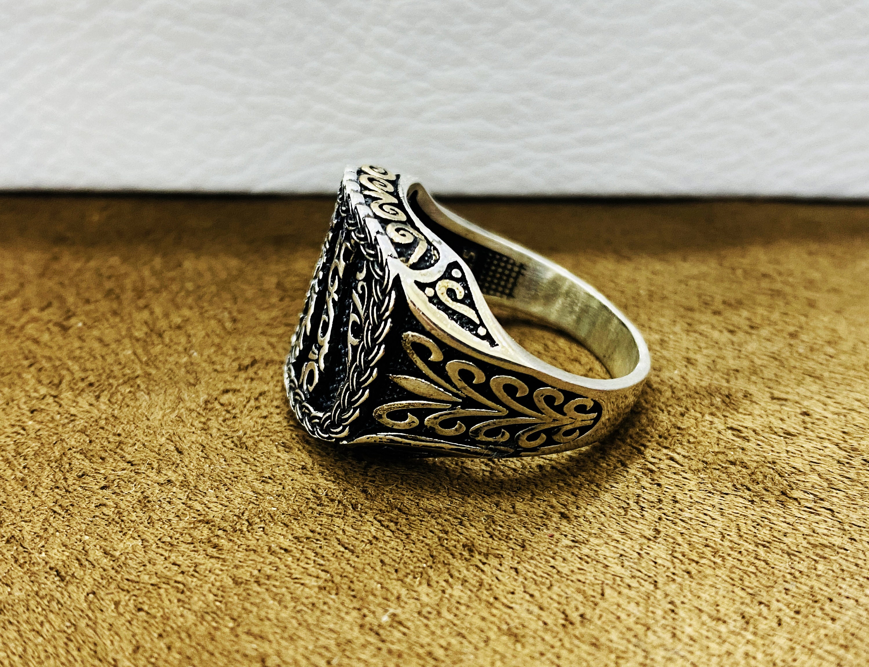 Handmade Men's Ring Silver Square,silver Color,square Ring Silver,925 5 ...