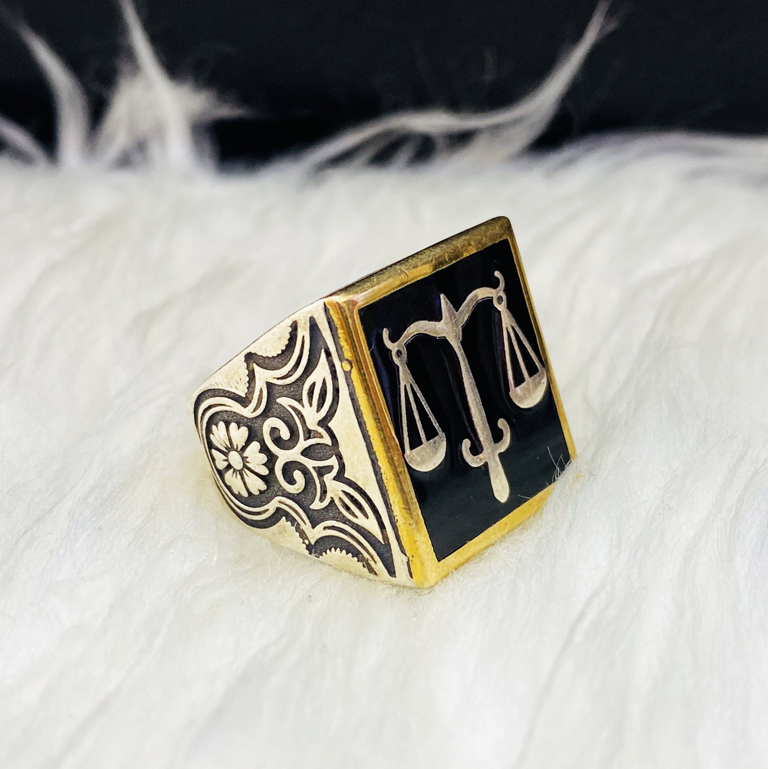 Seal Ring of Justice Symbol of Law Justice Scales of Justice - Etsy