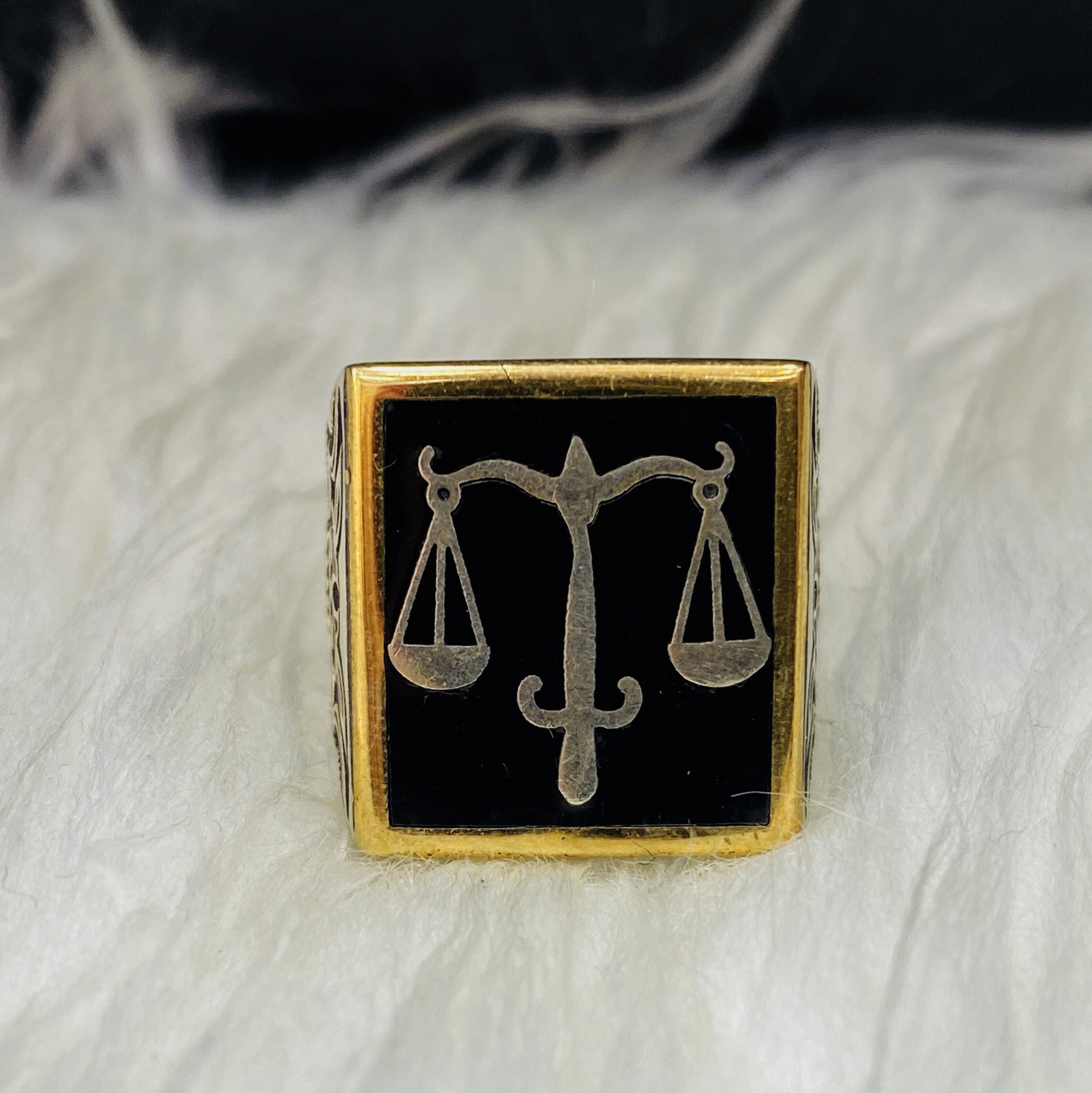 Seal Ring of Justice Symbol of Law Justice Scales of Justice - Etsy