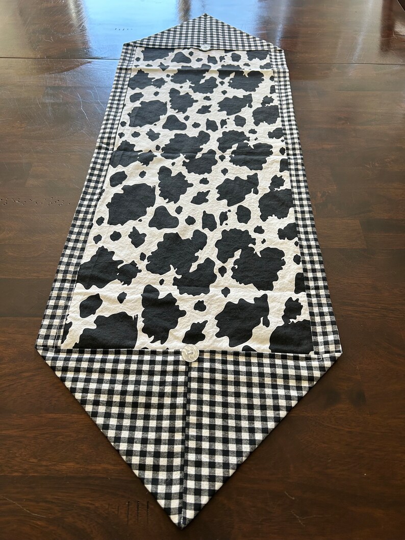Cow Print Table Runner - Etsy