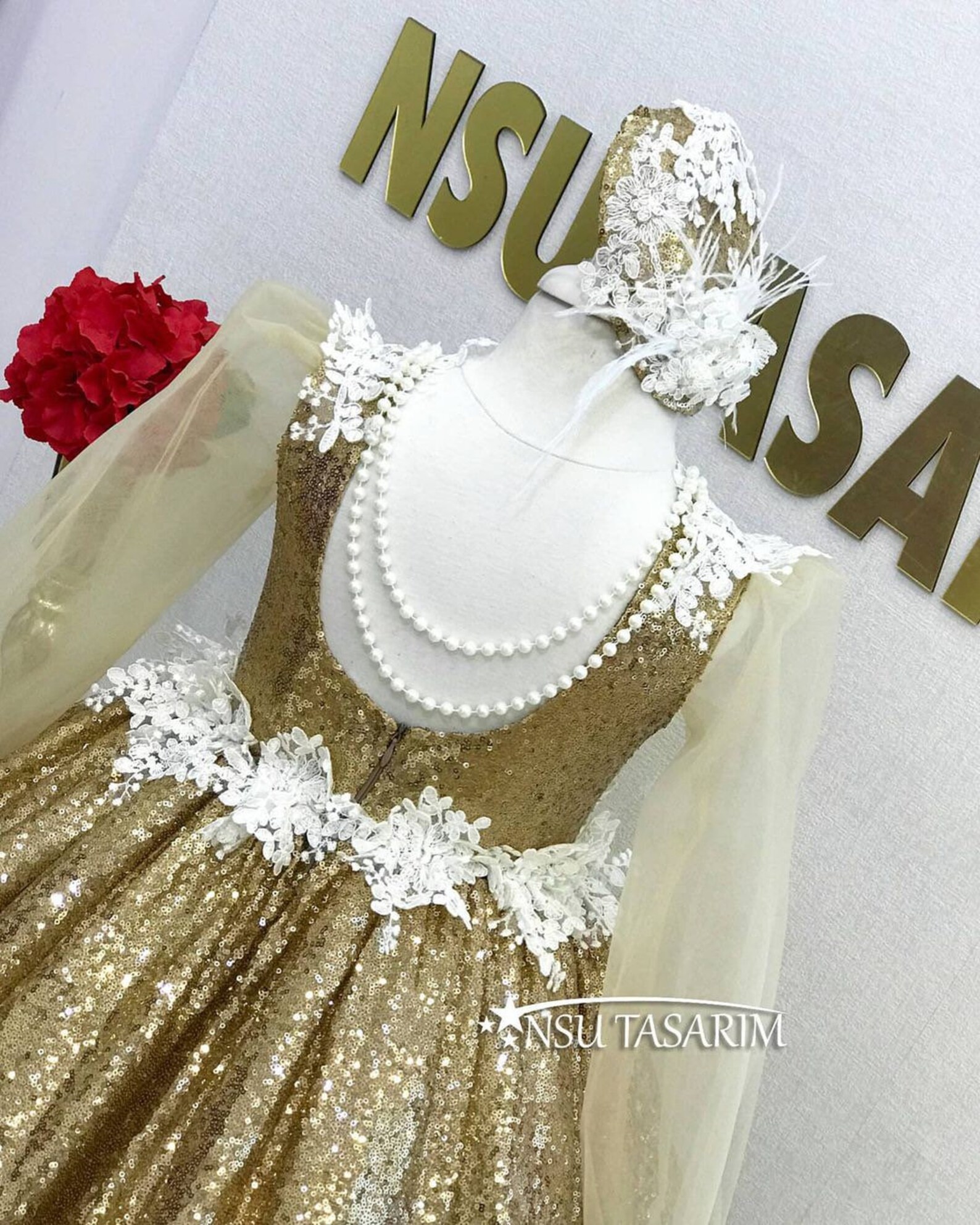 Girl Gold Sparkle Dress. Gold Sequin Dress. for Special | Etsy