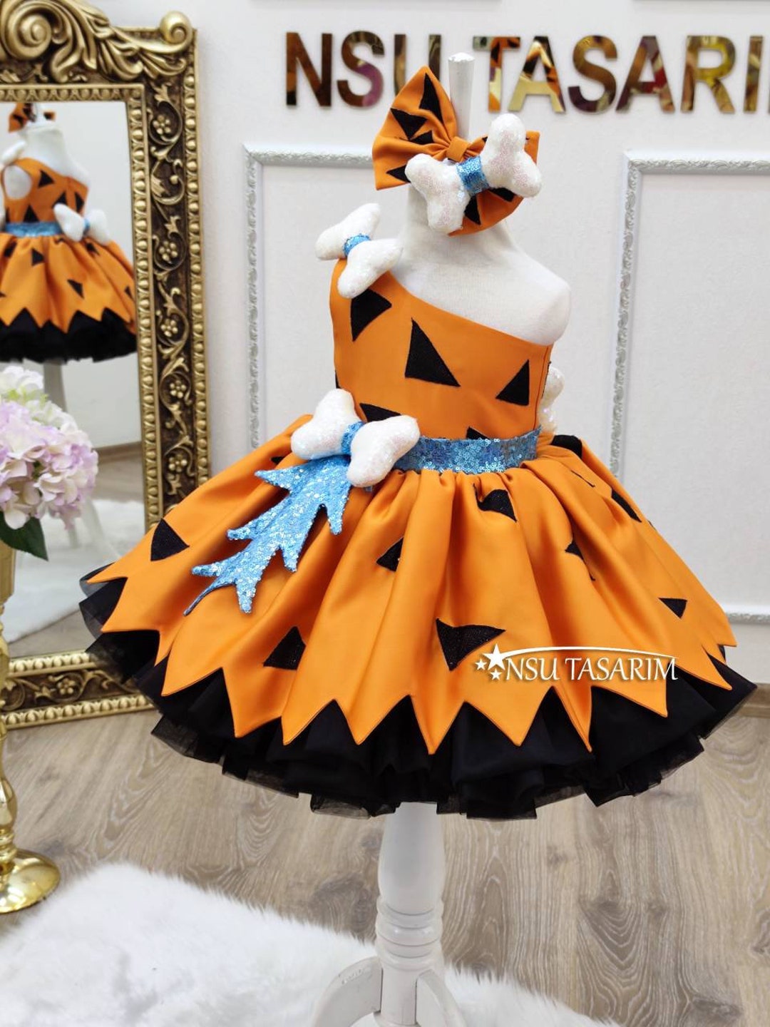 Pebble Dress . Baby Girl Dress. Halloween Dress. Pebble Birthday Dress ...