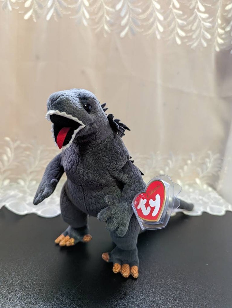 Ty Classic Collection Godzilla the Monster With Black Eyes - Etsy