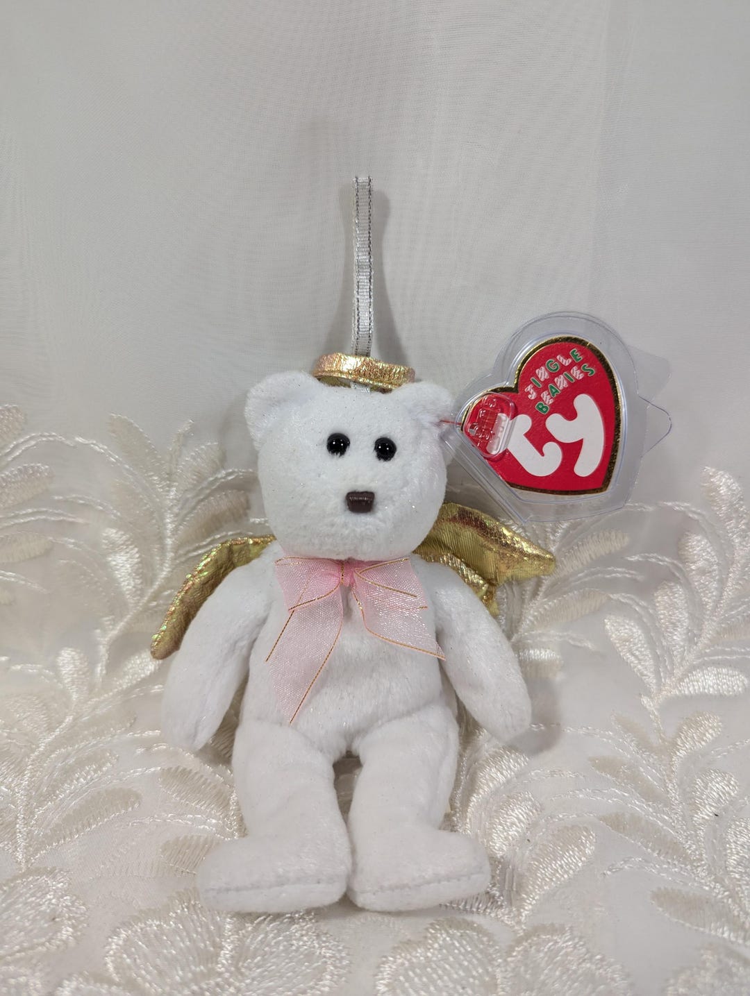 Ty Jingle Beanies - Halo II the Angel Bear (5in) Christmas Tree ...